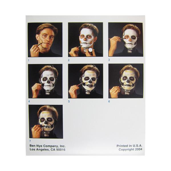 skeleton face makeup kit